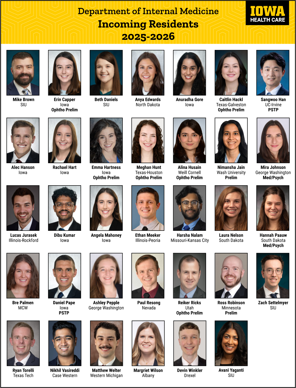 Incoming Residents 2025-26 – Making the Rounds